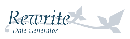 GitHub - o5k/rewrite-date-generator: Generate Rewrite-like date displays